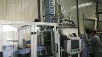 China Steel Pail Palletizing Machine for 10-25L Conical Pails with 45 CPM Speed and 2700mm Stacking Height for sale