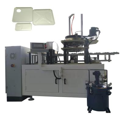 China Can Lid Lining Machine for Rectangular & Square Ends - 35-60 EPM Speed, 14-35Kw Power, 180x180mm to 250x250mm Size Range for sale