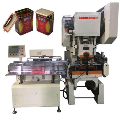 China Sunnran Tin Box Making Machine 50 CPM for 35mm Height Can with PLC Control and Servo Motor System for sale