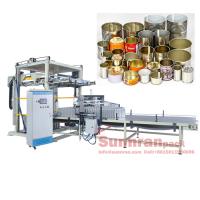 China CE Certified Low Level Palletizer for Beverage Can Production - Up to 180 Cans/Minute Capacity with Optional Automation for sale
