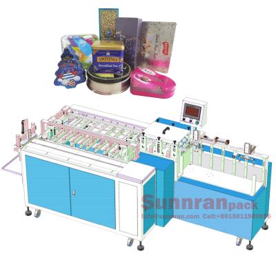China Decorative Tin Box Making Machine with 20-25 PPM Speed and 250-950mm Stripe Length for Fancy Can Production for sale