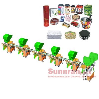China Tin Container Lid Bottom Making Machine for Decorative Cans - 55-260mm Diameter, 25-30 PPM Speed, 1.5Kw Power for sale