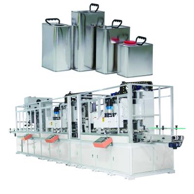 China Rectangular Oil Can Making Machine 40CPM Production Line for 1-5L Cans with 25Kw Power for sale