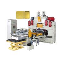 China High Speed Paint Can Lid Production Line for Square End Making - 80EPM Speed, 18L Capacity, 120T Force for sale