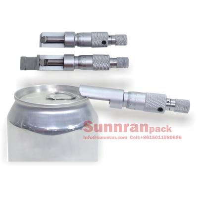 China Digital Can Seam Micrometer 0.01mm Resolution 9.00mm Range for Can Quality Inspection for sale