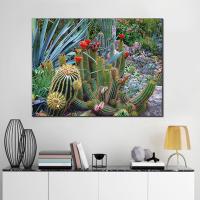 China Green Plants Canvas Prints Wall Decoration Different Images Handmade Oil Painting Canvas Prints For Wall Decoration for sale