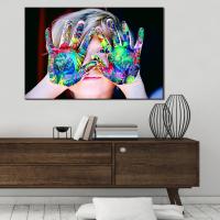 China Happy Baby Oil Painting One Panel Large Size Wall Decoration Best Sales for sale