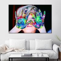 China Happy Baby Oil Painting One Panel Large Size Wall Decoration Best Sales for sale