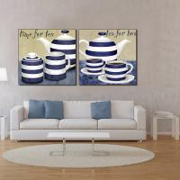 China Two Panels Different Handmade Oil Painting Spray Painting On Canvas for sale