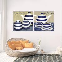 China Two Panels Different Handmade Oil Painting Spray Painting On Canvas for sale