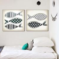 China Fish Images Canvas Prints Spray Painting Popular In The Europe Market Minimalist Modern Design for sale