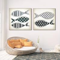 China Fish Images Canvas Prints Spray Painting Popular In The Europe Market Minimalist Modern Design for sale