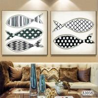 China Fish Images Canvas Prints Spray Painting Popular In The Europe Market Minimalist Modern Design for sale