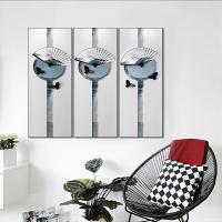 China Three Panels Canvas Prints Wooden Frame Wall Decoration Products Minimalist Modern Design for sale
