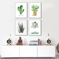 China Small Cute Plants Design Canvas Prints For Wall Decoration Office Or Home Decoration for sale