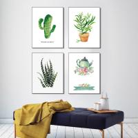 China Small Cute Plants Design Canvas Prints For Wall Decoration Office Or Home Decoration for sale