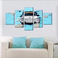 China Creative Wall Decoration Office Decor 5-panels canvas prints in the room wall or door for sale