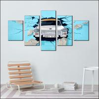 China Creative Wall Decoration Office Decor 5-panels canvas prints in the room wall or door for sale
