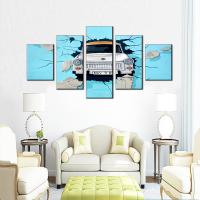 China Creative Wall Decoration Office Decor 5-panels canvas prints in the room wall or door for sale