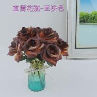 China Indoor And Outdoor Decor Flowers Party Decoration Artificial Rose Flowers In Red Color for sale