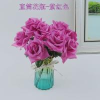 China Indoor And Outdoor Decor Flowers Party Decoration Artificial Rose Flowers In Red Color for sale