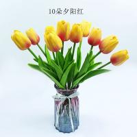 China PU Tulip Enduring Flower Plastic Flower For Home Decoration Large Quantity Supplier for sale