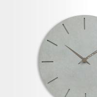China Eco-Friendly Home Deocration Wall Clock Grey Mdf Silent Wall Clock for sale