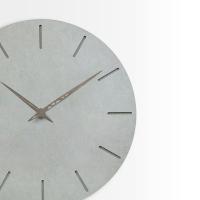 China Eco-Friendly Home Deocration Wall Clock Grey Mdf Silent Wall Clock for sale
