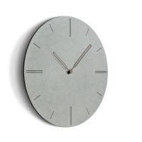 China Eco-Friendly Home Deocration Wall Clock Grey Mdf Silent Wall Clock for sale