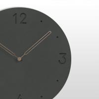 China Black 5mm Mdf Wall Clock Living Room Decoration Silent Wall Clock for sale