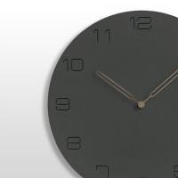 China Black 5mm Mdf Wall Clock Living Room Decoration Silent Wall Clock for sale
