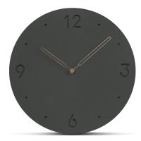 China Black 5mm Mdf Wall Clock Living Room Decoration Silent Wall Clock for sale