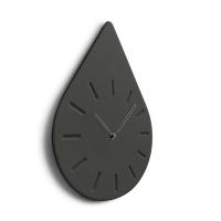 China Teardrop Black 5mm Mdf Wall Clock Home Decoration Silent Wall Clock for sale