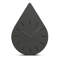 China Teardrop Black 5mm Mdf Wall Clock Home Decoration Silent Wall Clock for sale