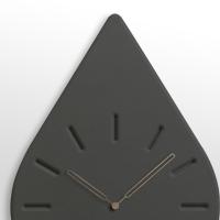 China Teardrop Black 5mm Mdf Wall Clock Home Decoration Silent Wall Clock for sale