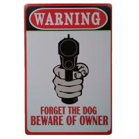 China Indoor Outdoor Warning Signs Home Decoration Tin Signs Vintage Effect Design Signs for sale