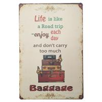 China Colorful Route 66 Funny Metal Sign 20*30cm Or Customize Design Size Home Decoration for sale