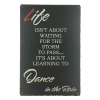 China Retro Decorative Wholesale Custom Design Vintage Beauty Women Tin Metal Sign for sale