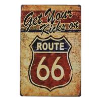 China Retro Decorative Wholesale Custom Design Vintage Beauty Women Tin Metal Sign for sale