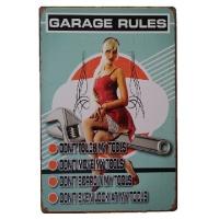 China Wholesale Beauty Decor Retro Vintage Metal Funny Tin Poster Home Decoration for sale