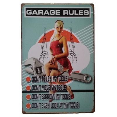 China Wholesale Beauty Decor Retro Vintage Metal Funny Tin Poster Home Decoration for sale