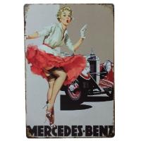 China Wholesale Beauty Decor Retro Vintage Metal Funny Tin Poster Home Decoration for sale