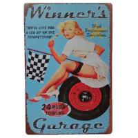 China Wholesale Beauty Decor Retro Vintage Metal Funny Tin Poster Home Decoration for sale