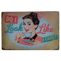 China Negative Positive Retro Tin Signs, Metal Poster For Wall Cafe House Bar Club Pub Hotel Garden Kitchen Decor Christmas for sale