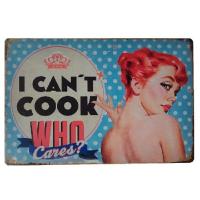 China Negative Positive Retro Tin Signs, Metal Poster For Wall Cafe House Bar Club Pub Hotel Garden Kitchen Decor Christmas for sale