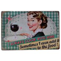 China Negative Positive Retro Tin Signs, Metal Poster For Wall Cafe House Bar Club Pub Hotel Garden Kitchen Decor Christmas for sale