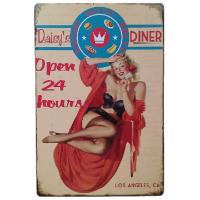 China Negative Positive Retro Tin Signs, Metal Poster For Wall Cafe House Bar Club Pub Hotel Garden Kitchen Decor Christmas for sale