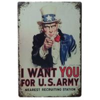 China 20*30cm Cafe Club Decor European And American Retro Metal Paintings, Hanging Metal Poster Sheet, Iron Signage Crafts Collection for sale