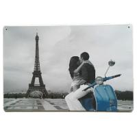 China 20*30cm Rectangular Custom Made Metal Poster, Metal Wall Rock Metal Tin Sign for sale