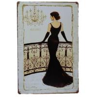 China 20*30cm Rectangular Custom Made Metal Poster, Metal Wall Rock Metal Tin Sign for sale